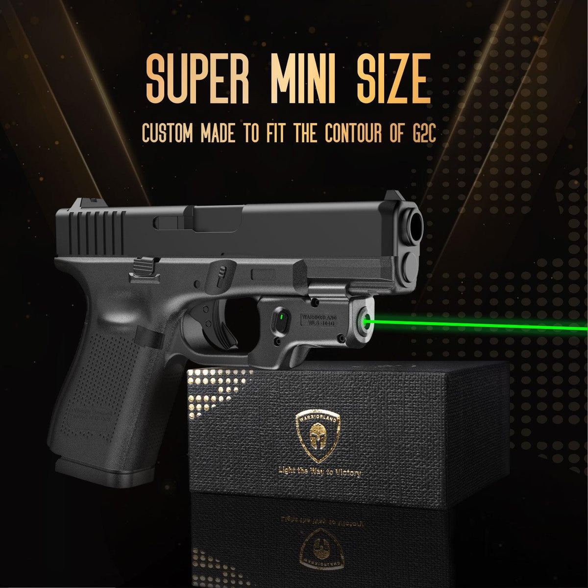 Green Laser Sight Tailored Fit Glock 17/19/19X/23/31/32/44/45, Ultra C