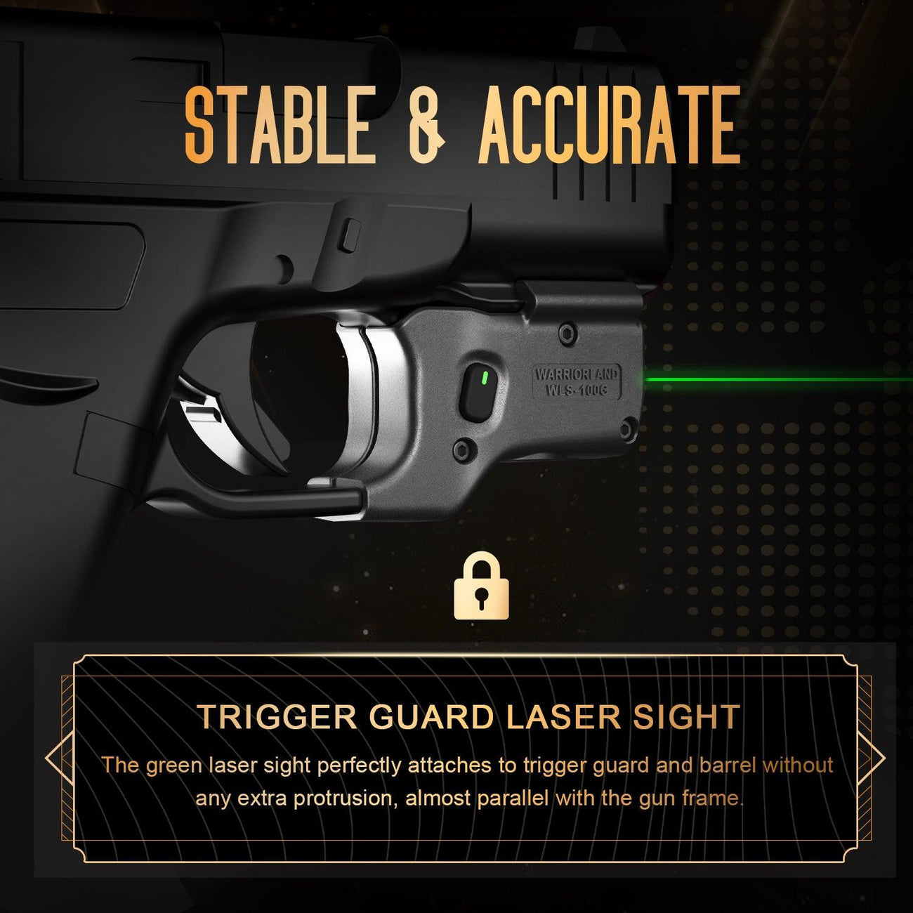 Green Laser Sight Tailored Fit G43X MOS / 48 MOS, Ultra Compact G43X M