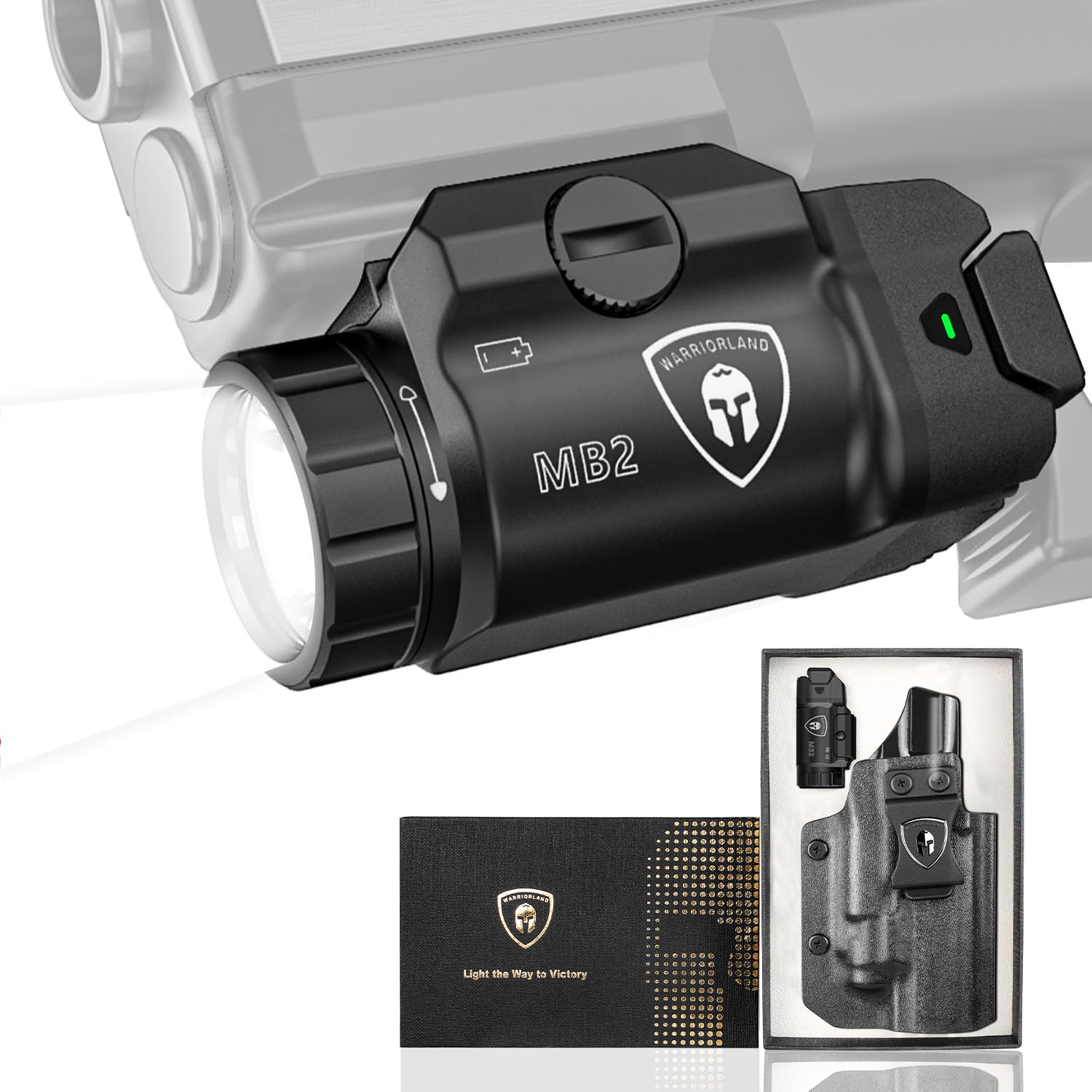 WARRIORLAND 500 Lumen White LED Tactical Light with Sig Sauer P320-M17 ...