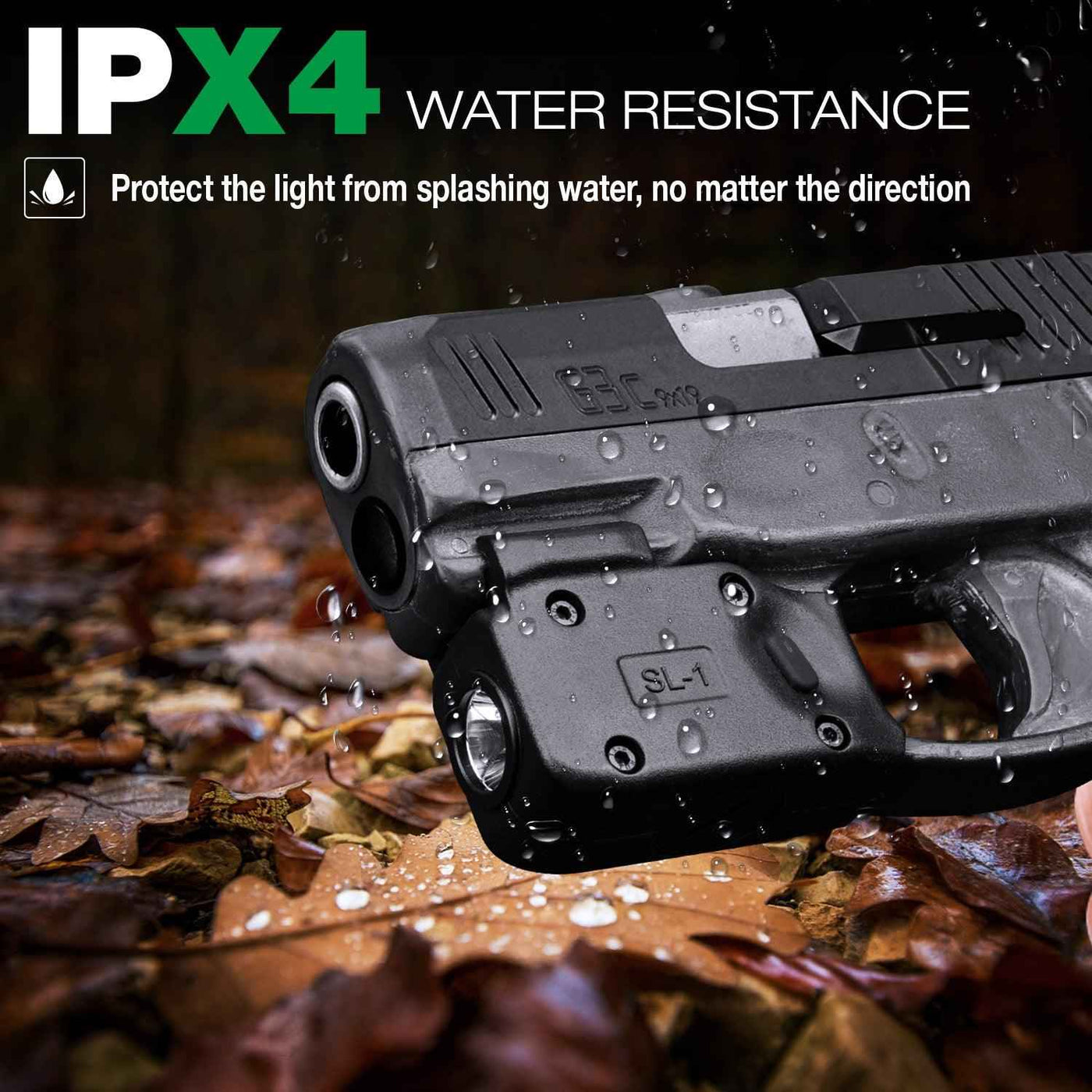 Mini Gun Light with Kydex Holster Tailored Made for Taurus G2C / Tauru