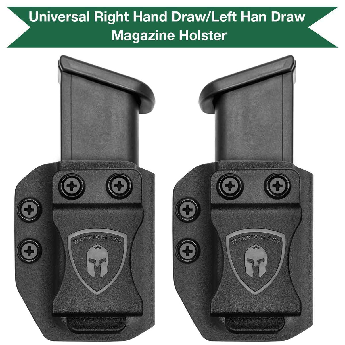 Kydex 9mm .40 .45ACP Universal Mag Carrier IWB OWB Magazine Holster Si
