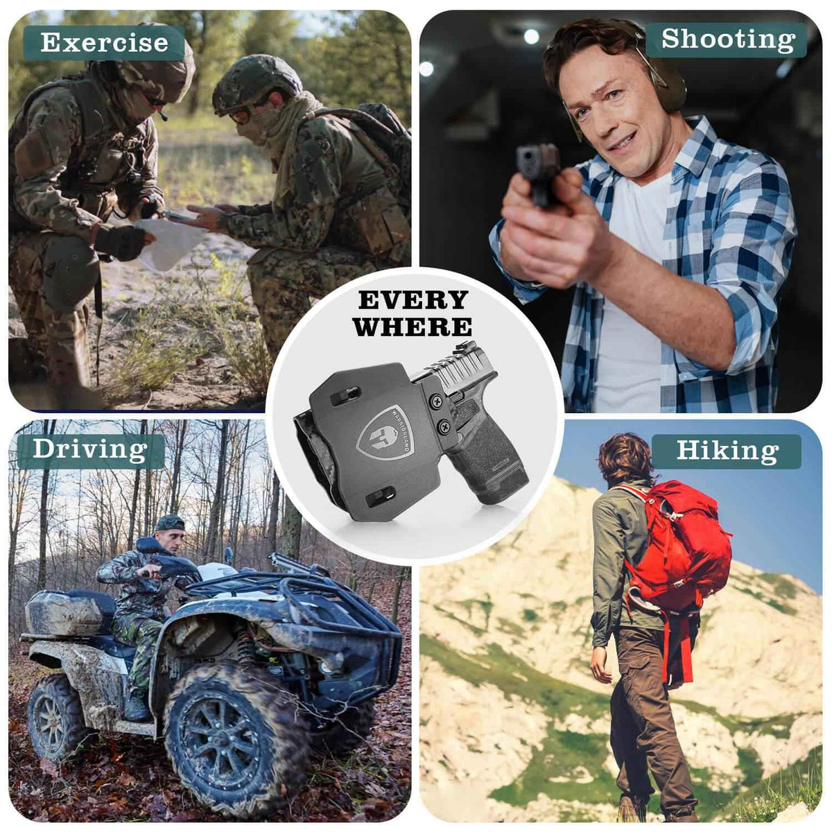 Carbon Fiber OWB Appendix Holster Springfield Armory Hellcat Pro